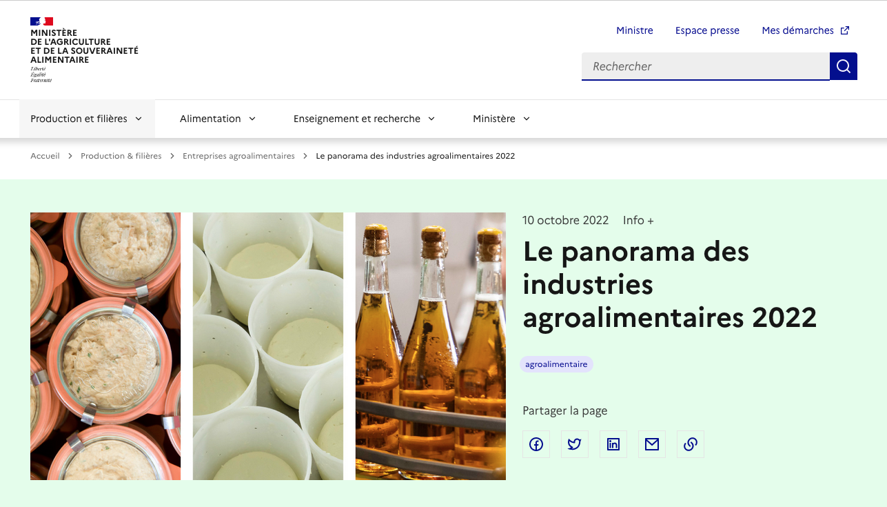 Le panorama des industries agroalimentaires – Actualités Qualité ... Le panorama des industries agroalimentaires – Actualités Qualité ...